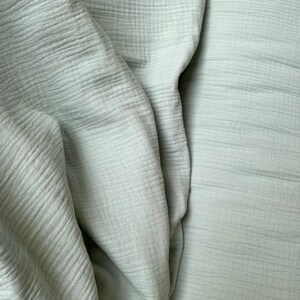 Soft Double Gauze Muslin Fabric by the Metre or Half Metre Taupe ...