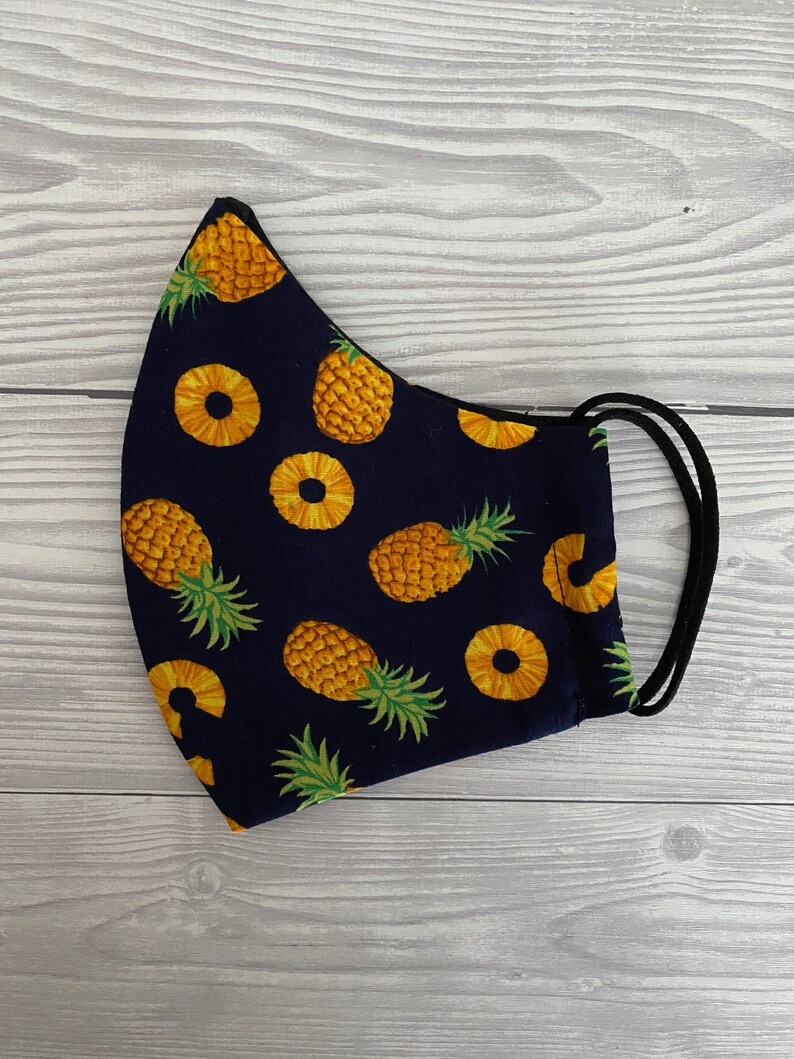 Reusable Facemask Handmade With Filter Pocket. Tropical Hawaiian ...