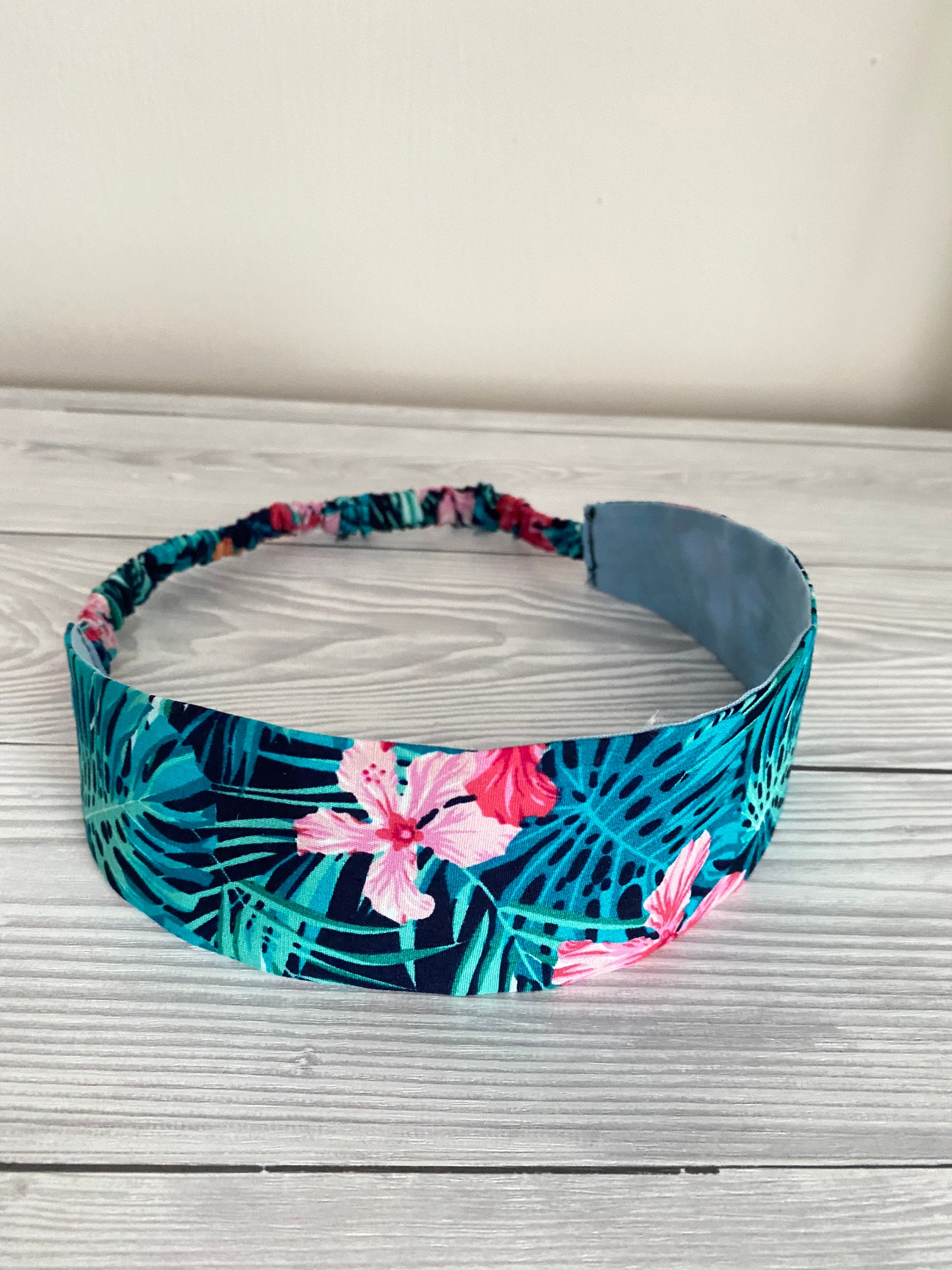 Ladies Wide Fabric Headband Tropical, Hawaiian, Floral, Polka Dot ...