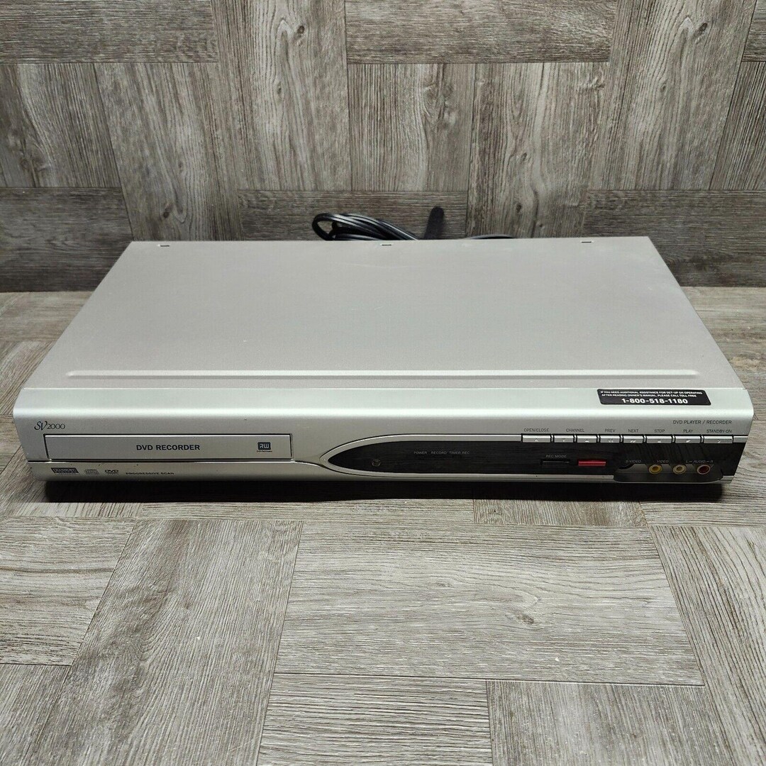 Funai SV2000 WV10D6 DVD Recorder Player Burner Dvd-r Dvd-rw Tested No ...