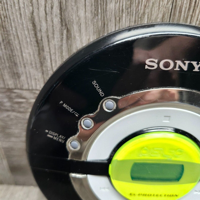 Sony D-EJ100 Walkman Portable CD Player. G-protection Black & Yellow ...