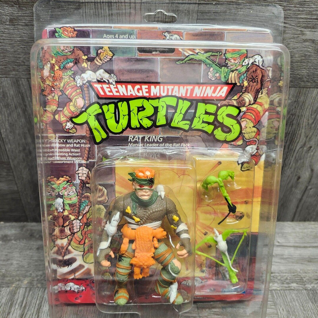 Teenage Mutant Ninja Turtles RAT KING Action Figure 1989 MOC Tmnt - Etsy