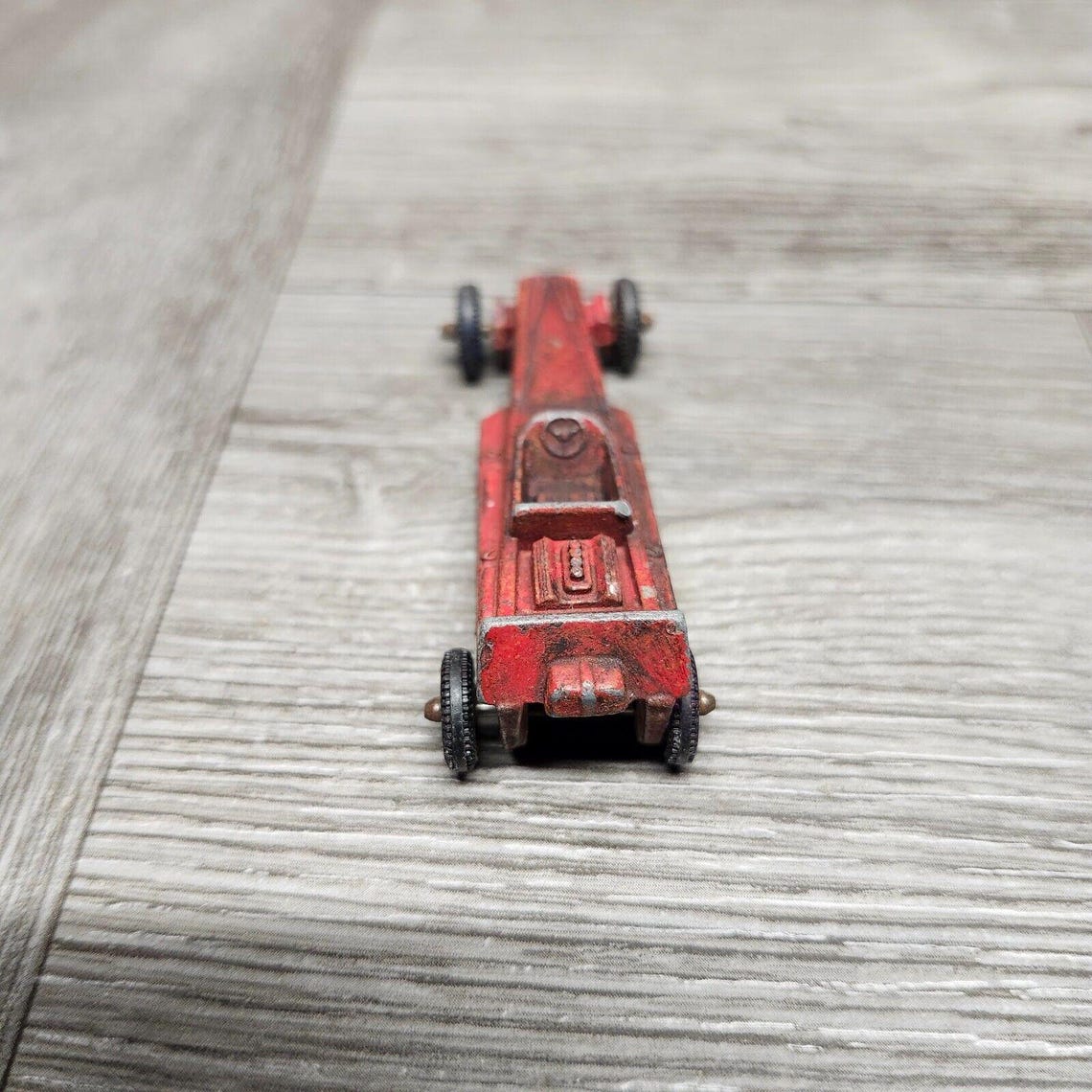 Vintage Tootsie Toy Red WEDGE DRAGSTER Diecast Steel Race Car Drag ...
