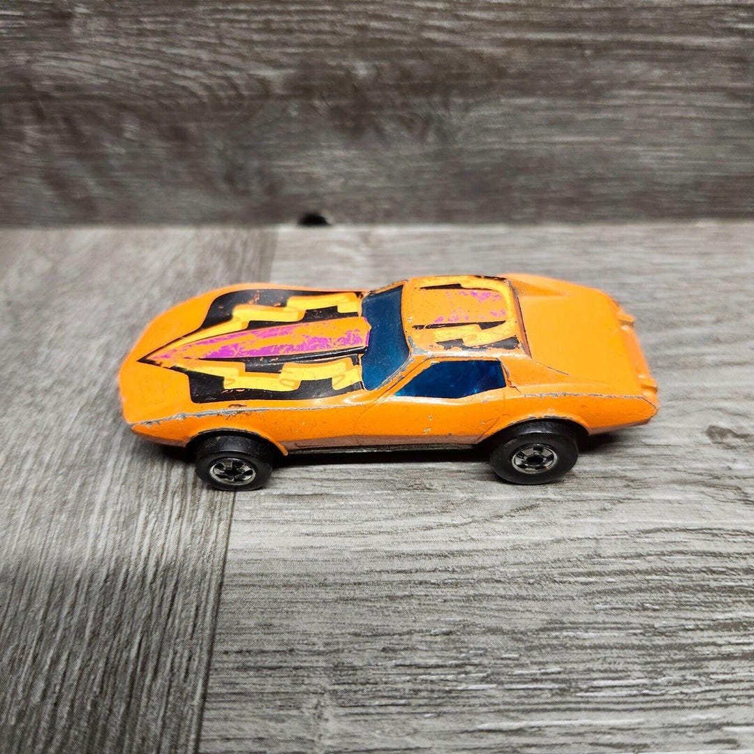 1975 Hot Wheels Corvette Stingray Orange Hong Kong - Etsy