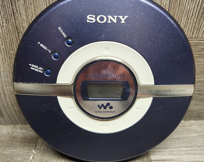 Sony D-EJ100 CD Walkman Portable Digital Mega Bass Cd-r/cd-rw Player ...