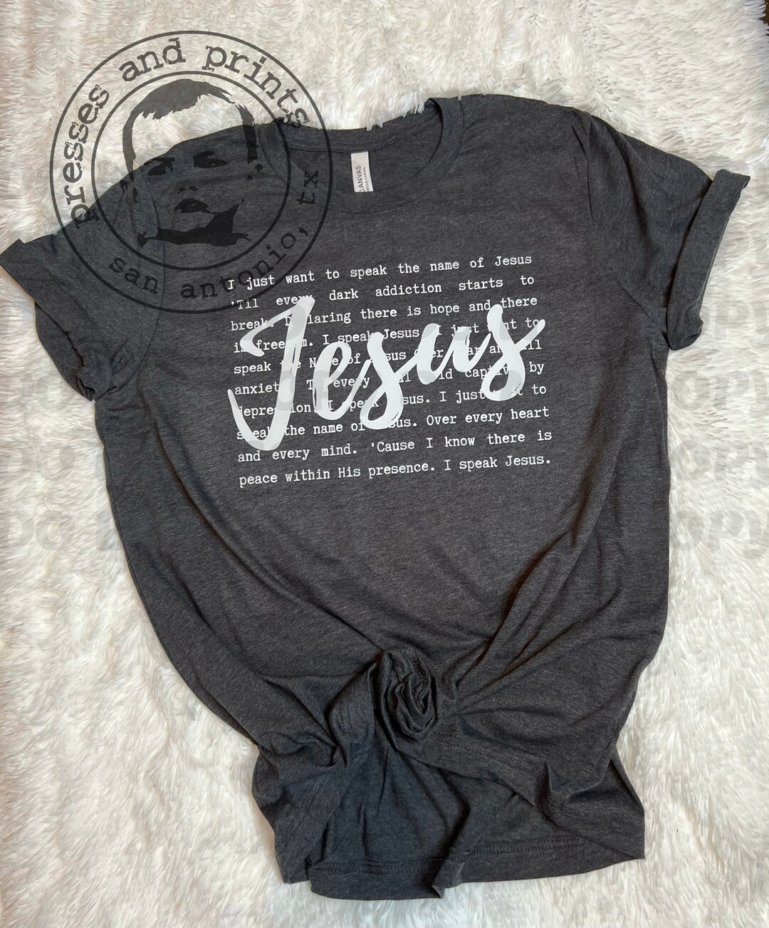 Speak the Name of Jesus T-shirt, Christian Graphic Tee - Etsy