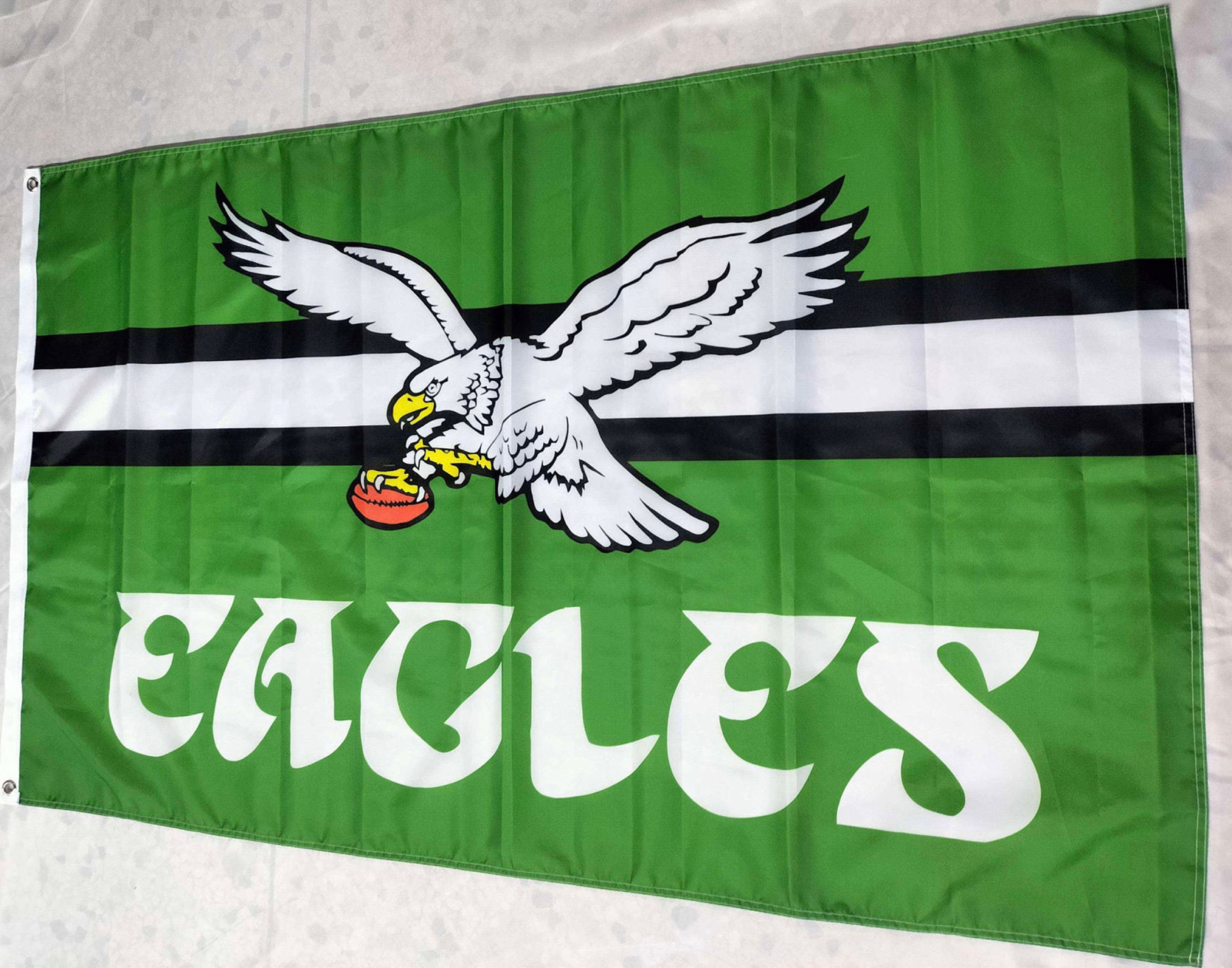 Philadelphia Eagles Flag Vintage Kelly Green 3x5 Feet BRAND NEW Retro ...