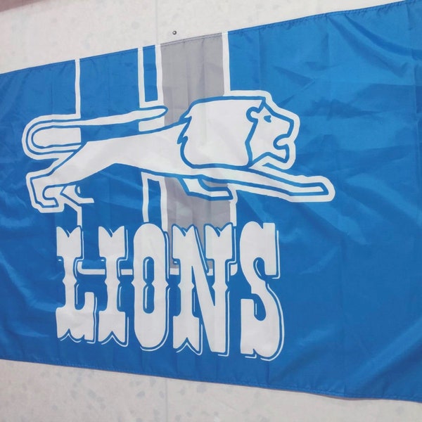 Lions Throwback Svg - Etsy