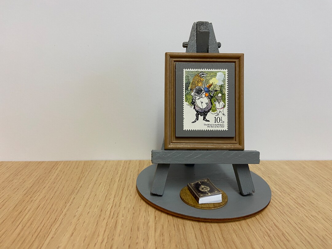 Wind in the Willows Stamp Ornament - Framed New 1979 Postage Stamp of Toad, Mole, Ratty, Badger ...