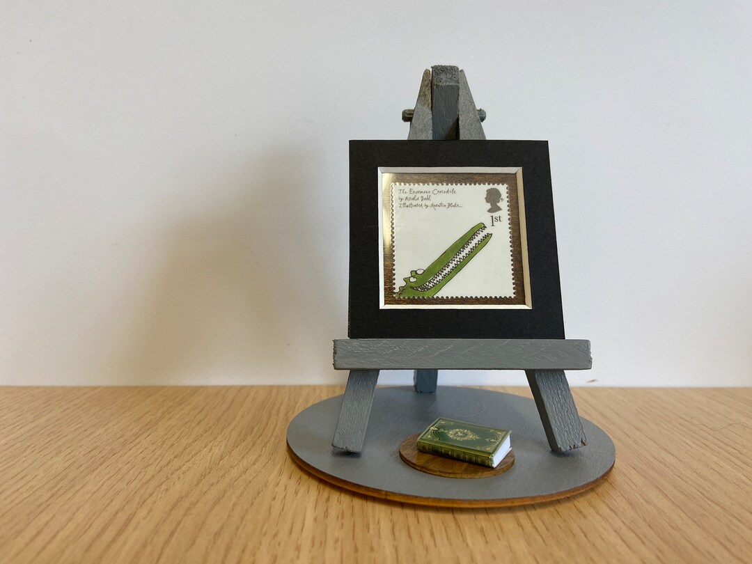Roald Dahl Stamp Ornament: Quentin Blake Enormous Crocodile Art - Etsy