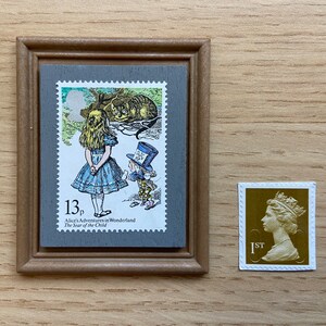 Alice in Wonderland Stamp Ornament With Easel, Base and Gift Wrap ...