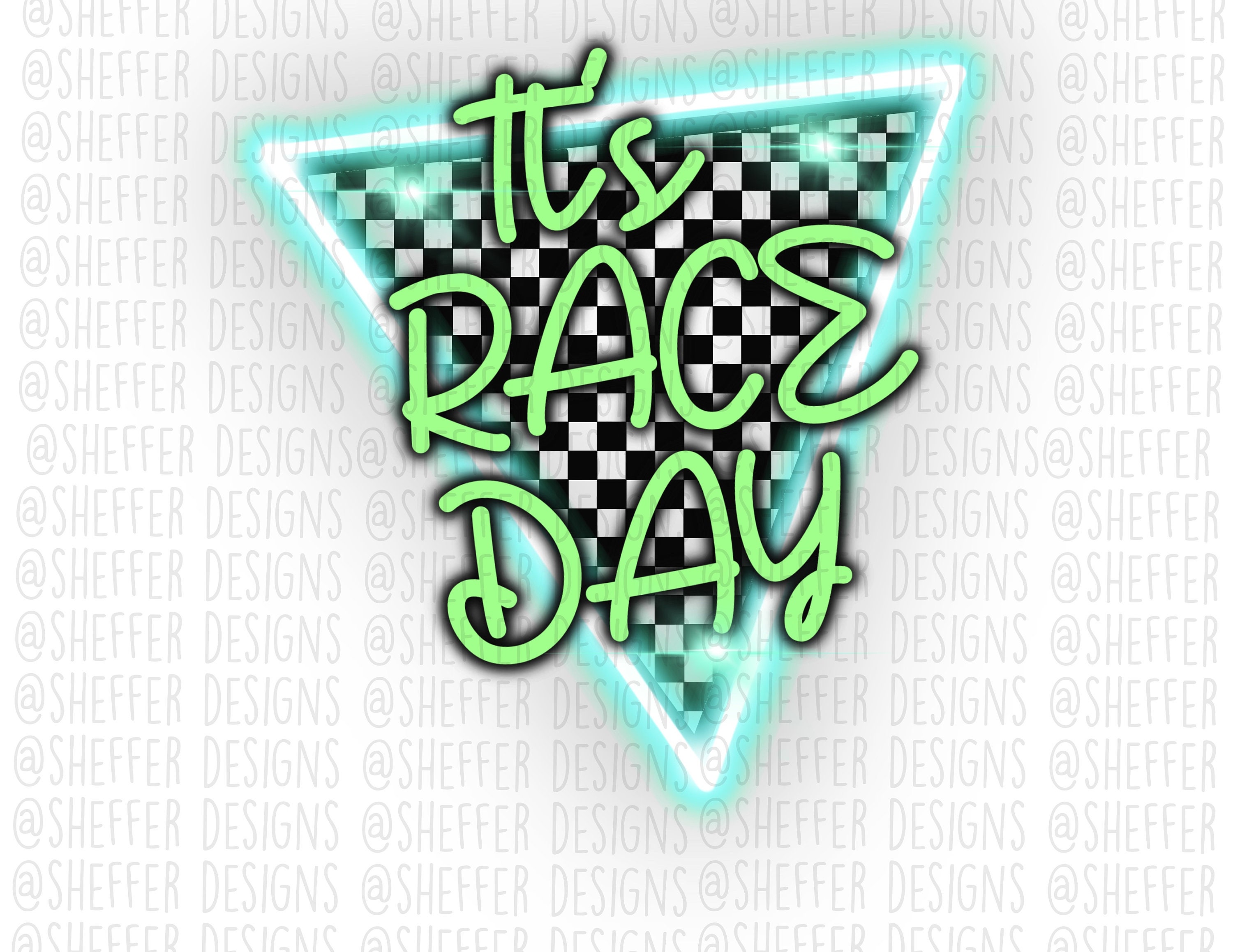 It’s Race Day DIGITAL DOWNLOAD Png Image Sheffer Designs Checkered Flag ...