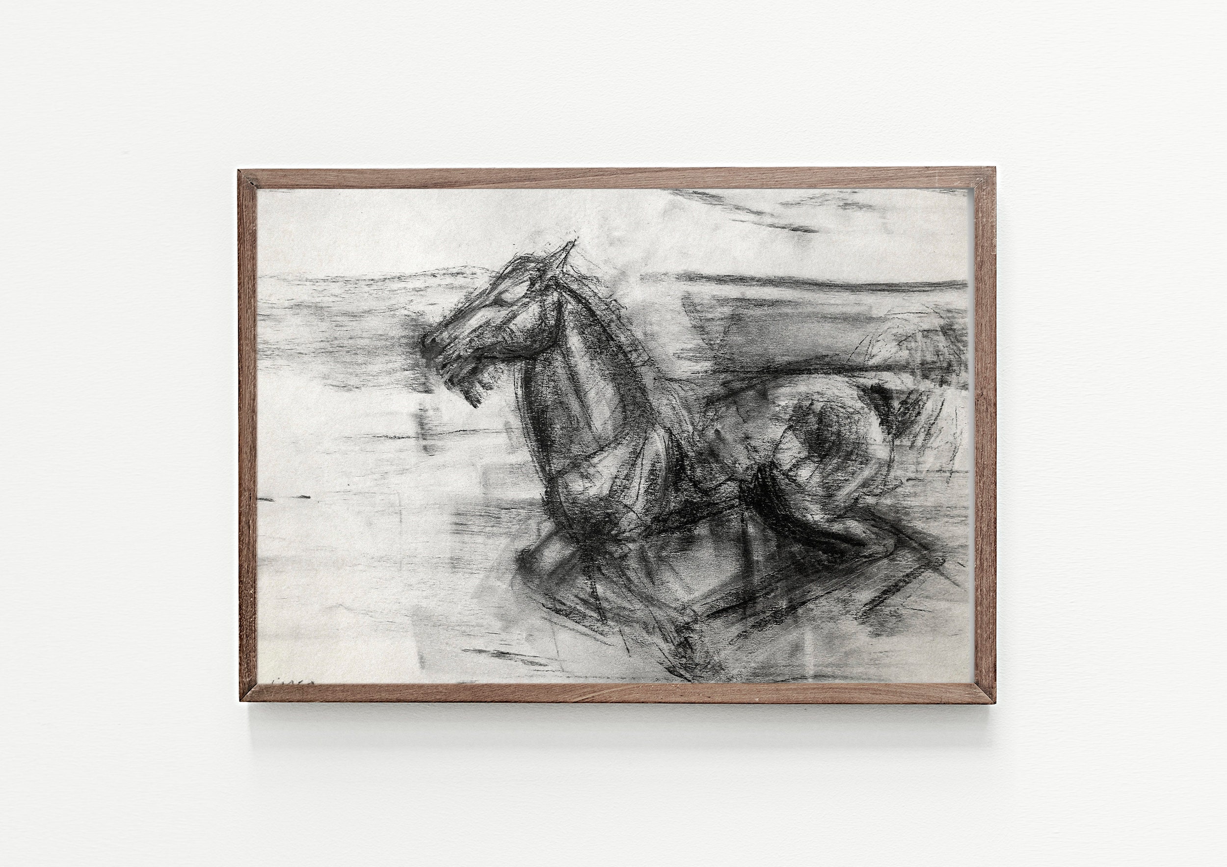 Running Horse Head Outline