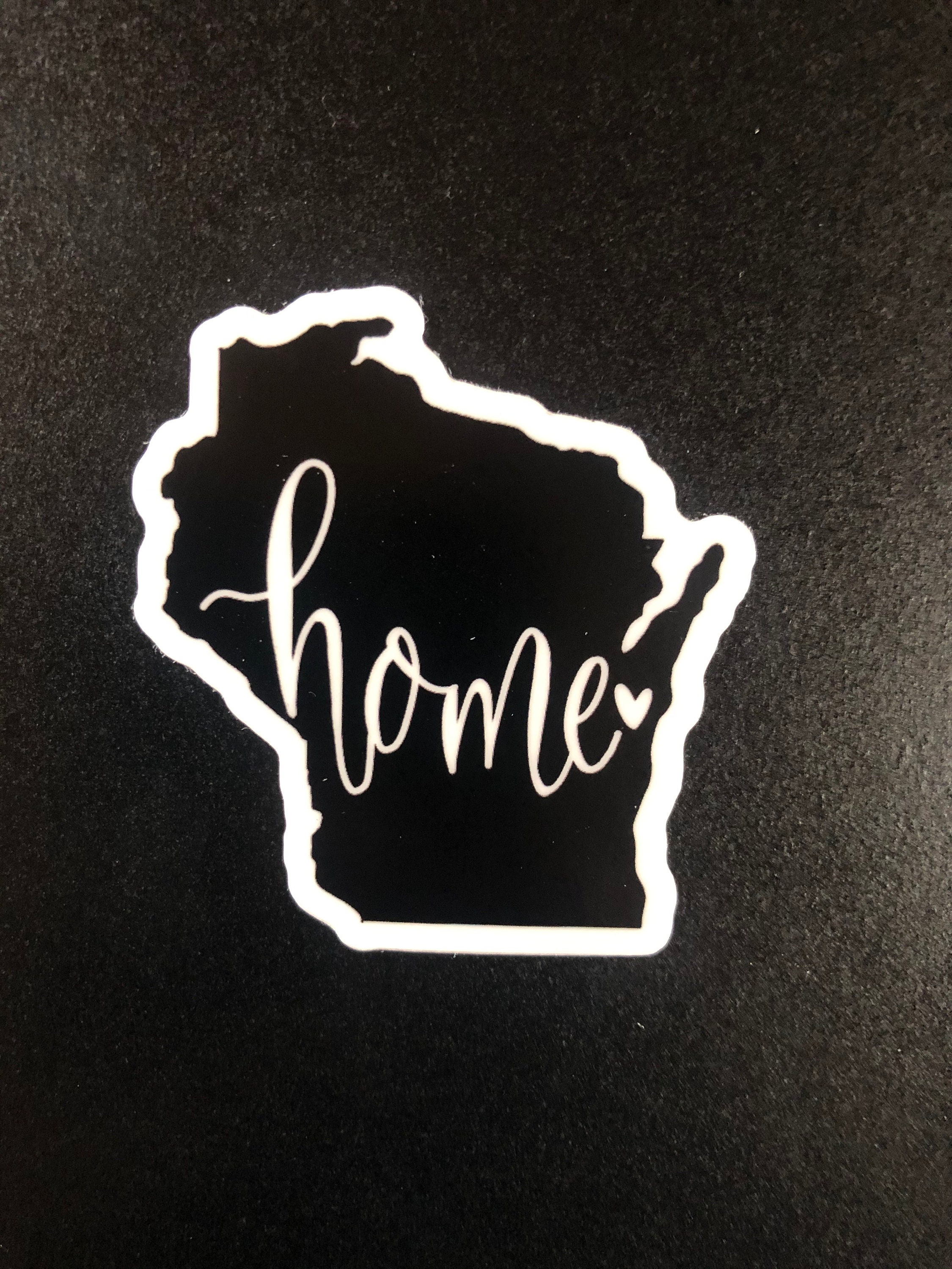Wisconsin "home" Sticker - Etsy