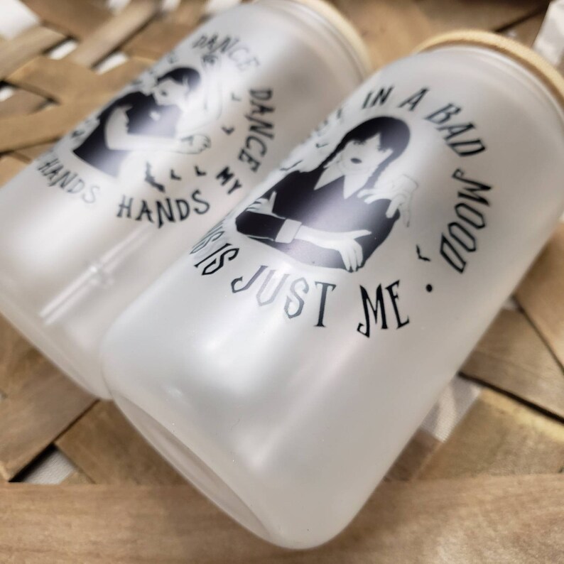 Wednesday Glass/ Wednesday Addams Cup/ Wednesday Cup/ - Etsy