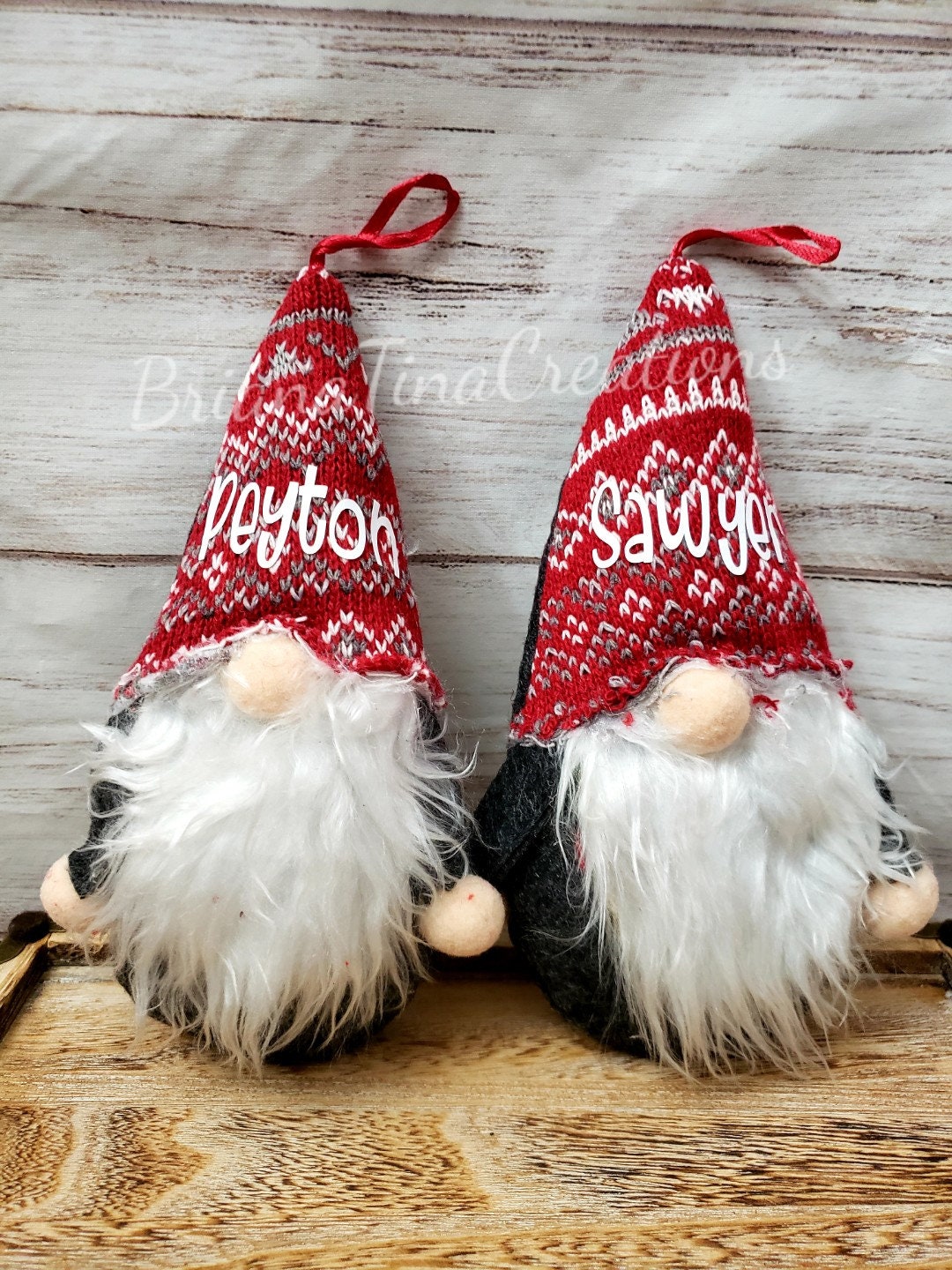 Personalized Gnome Christmas Ornament/ Family Ornament/ Kids - Etsy