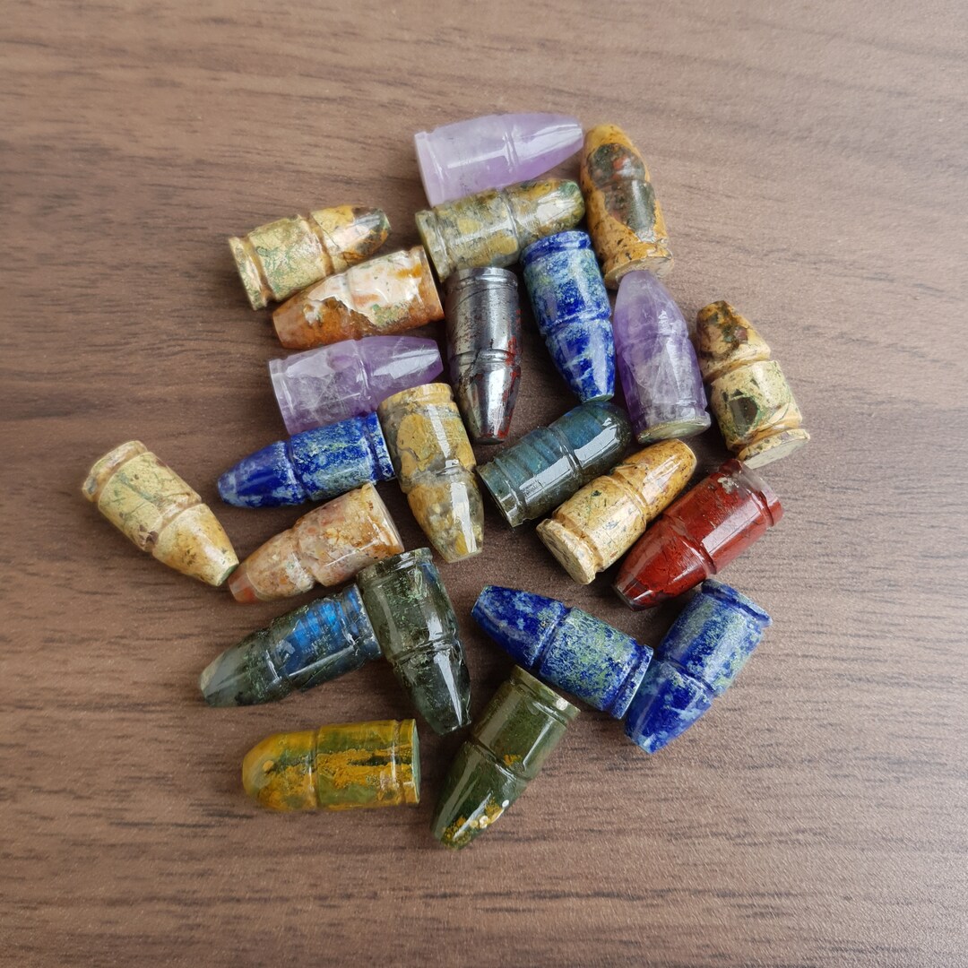 Natural Mixed Gemstone Bullet, Bullet Shape, Stone Jewelry, Polished ...