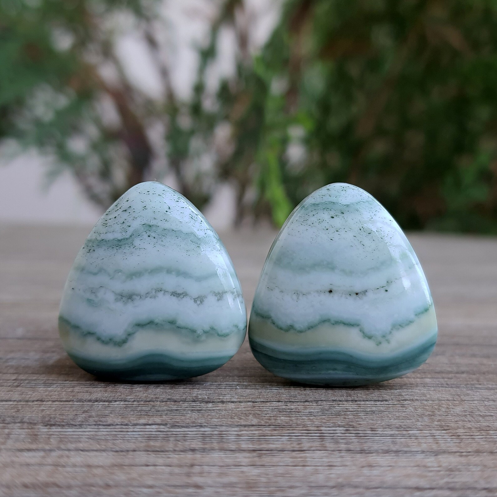 Unique Green Lace Agate Gemstone Loose Cabochon For Jewelry | Etsy