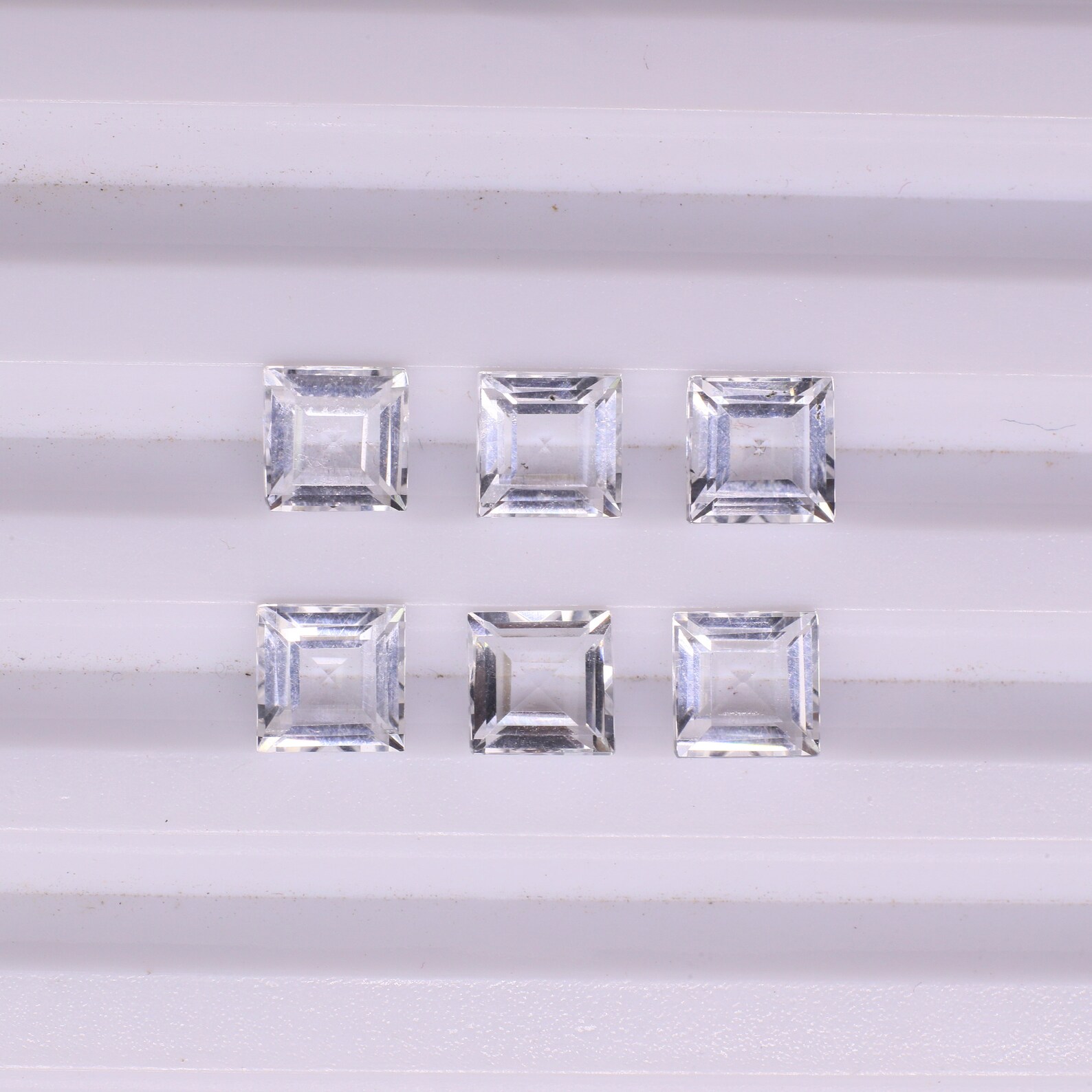 Crystal Quartz Square Shape Faceted Loose Gemstone Finest - Etsy