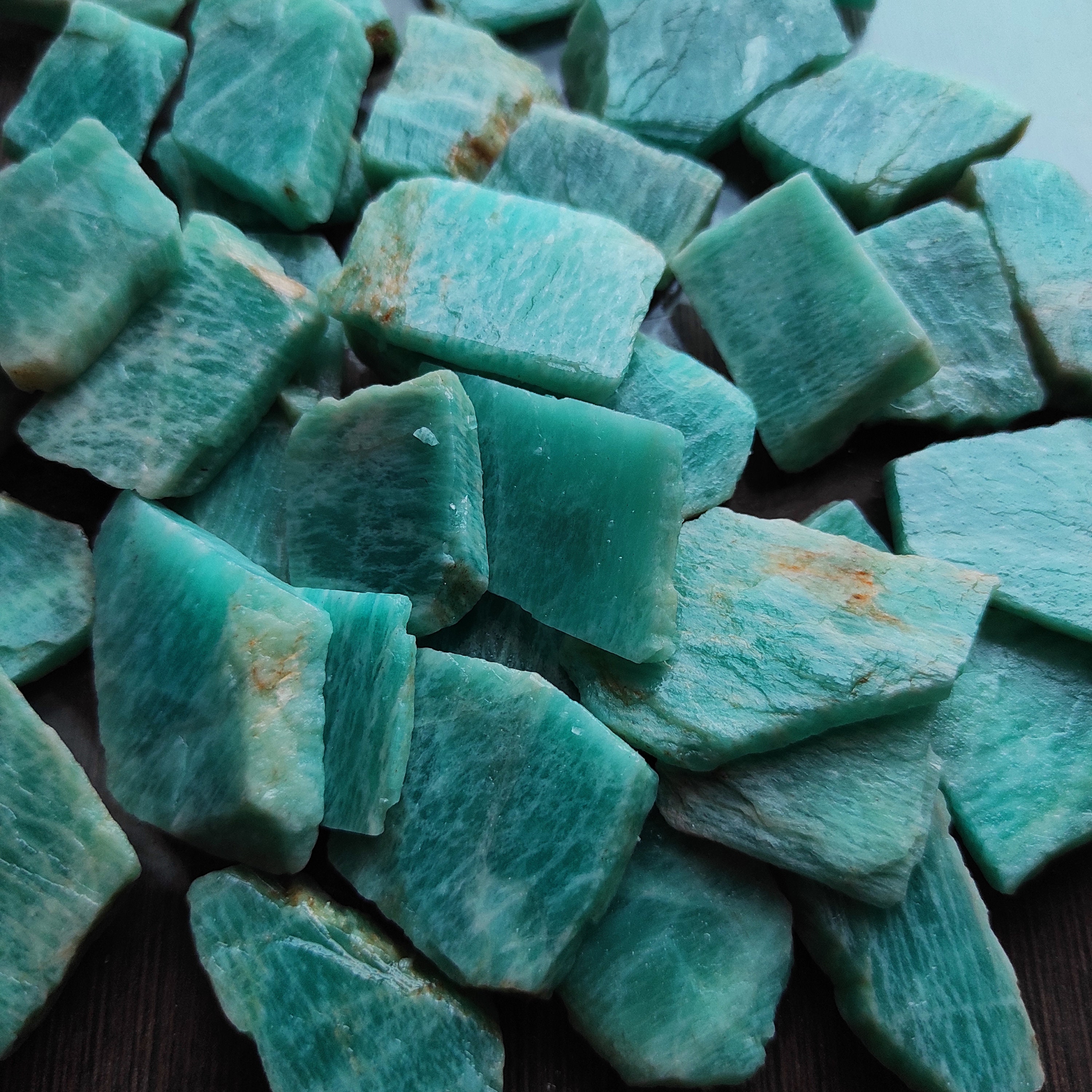 Amazonite Rough Stone for making jewellry.Top qualityBest | Etsy