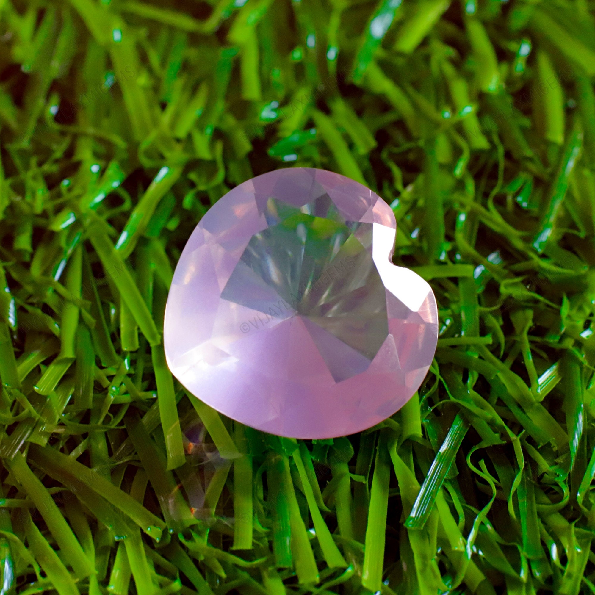 Natural Rose Quartz Heart Shape 15 Mm Faceted Loose Gemstone - Etsy