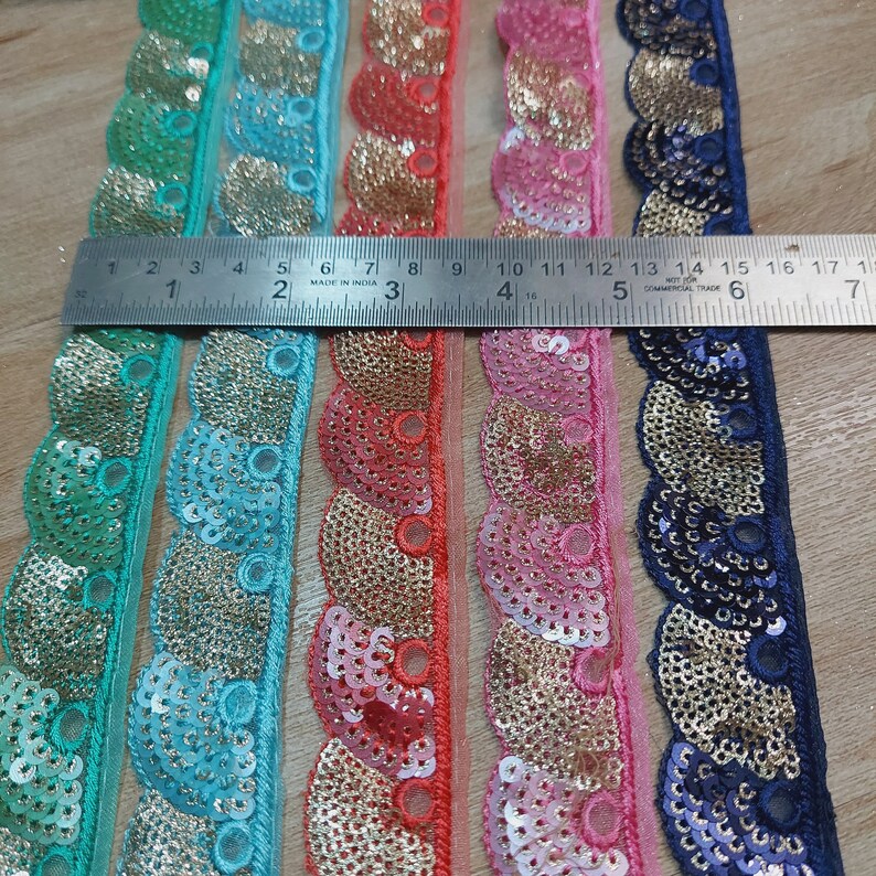 1 Decorative Sequins Thread Embroidered Sari - Etsy UK