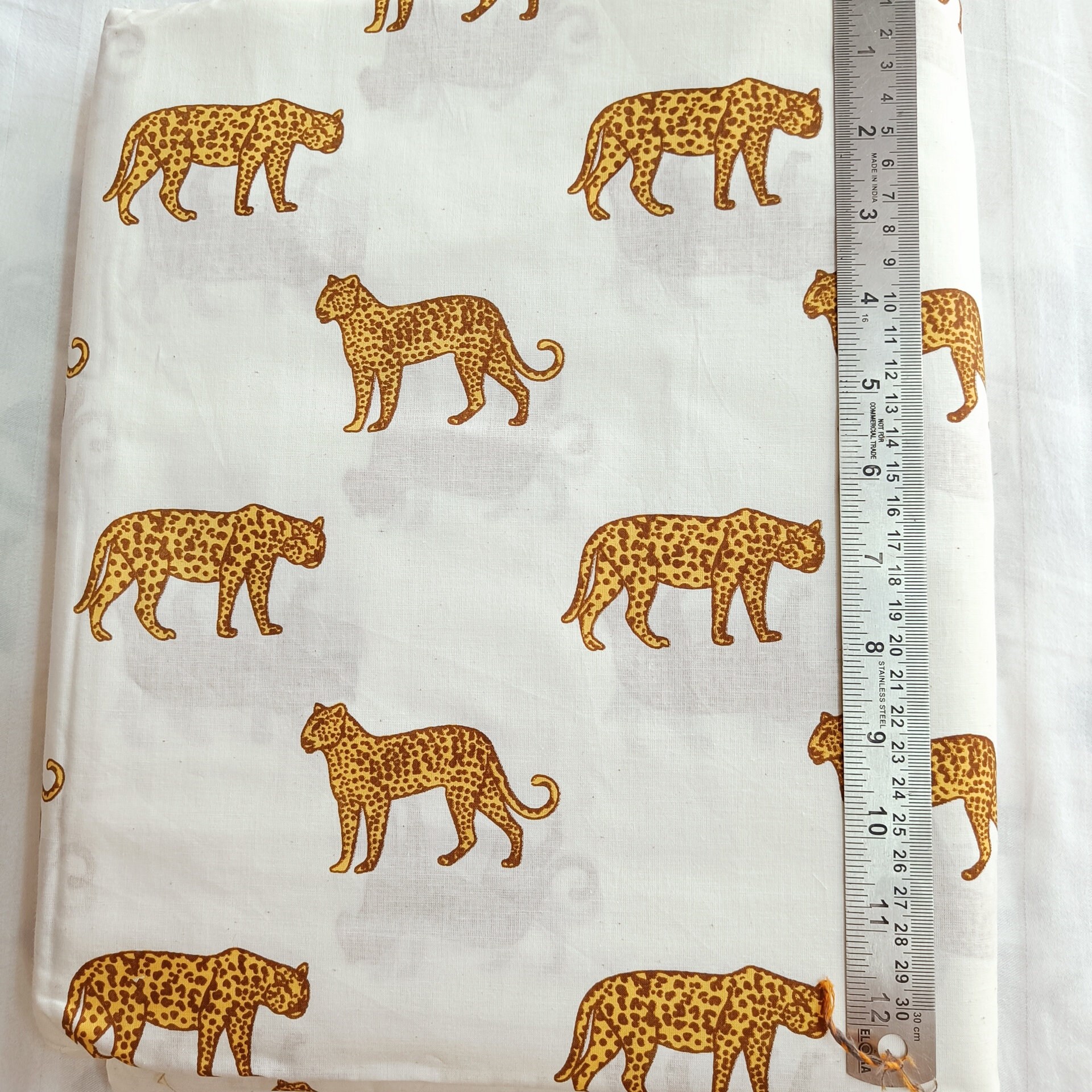 Animal Block Print 100% Cotton Fabric by the Yard Block | Etsy