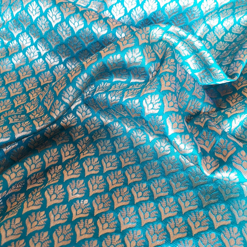 50 Brocade Fabric by Yardindian Floral Web Brocade Art - Etsy