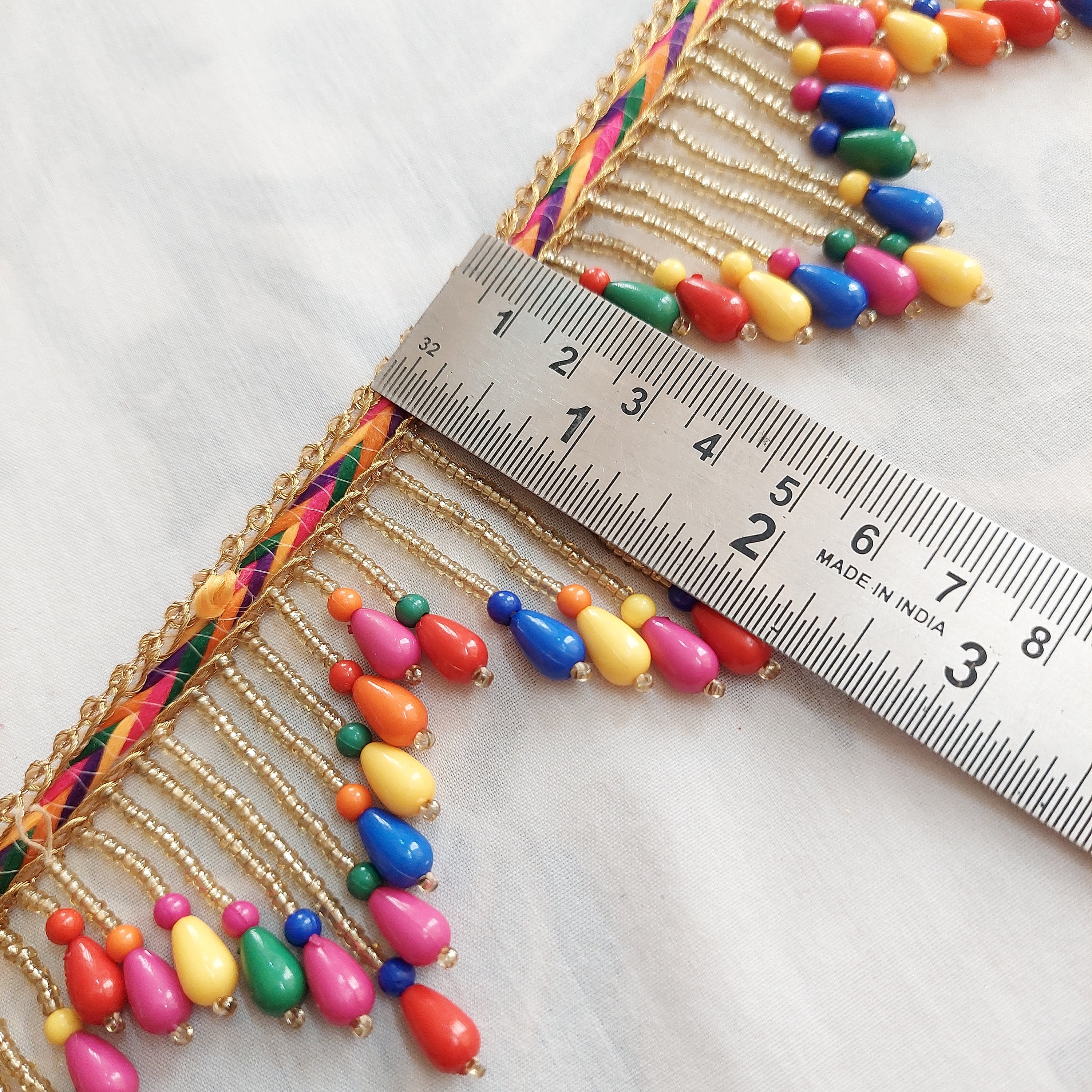 Multicolor Pearl Beaded Boho Embroidery Trimdecorative Border - Etsy