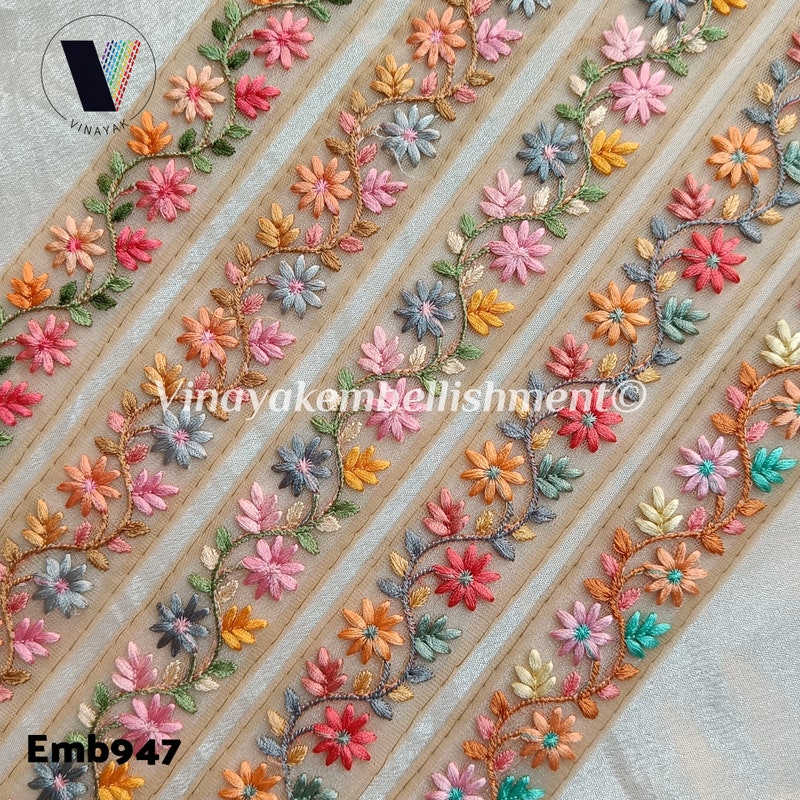 Embroidered Ribbon - Etsy