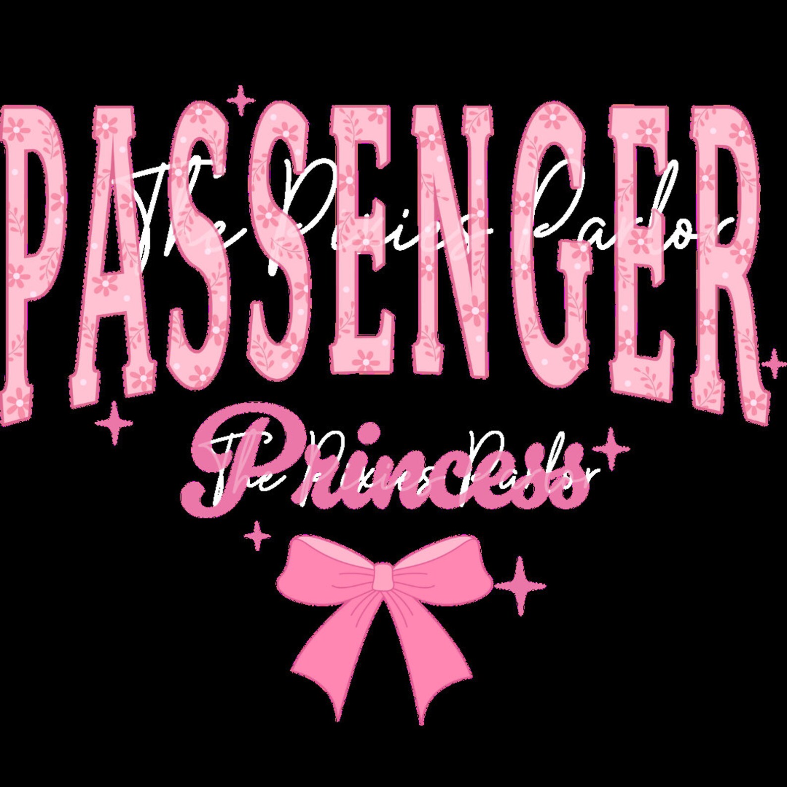 Passenger Princess DTF Transfer Print only Ready to Press, Cute ...