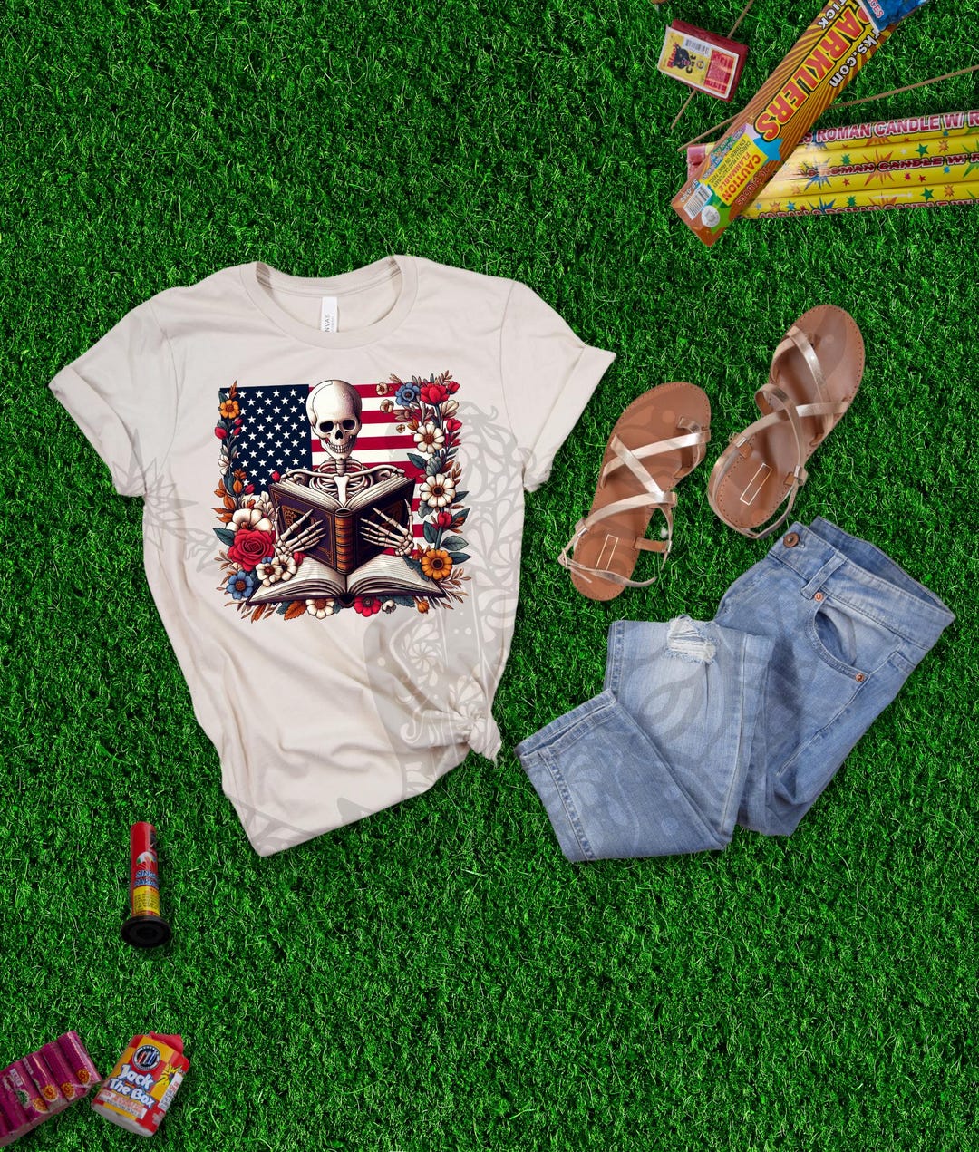 Patriotic Fourth of July Skeleton Shirt, 4th of July Shirt, Patriot ...