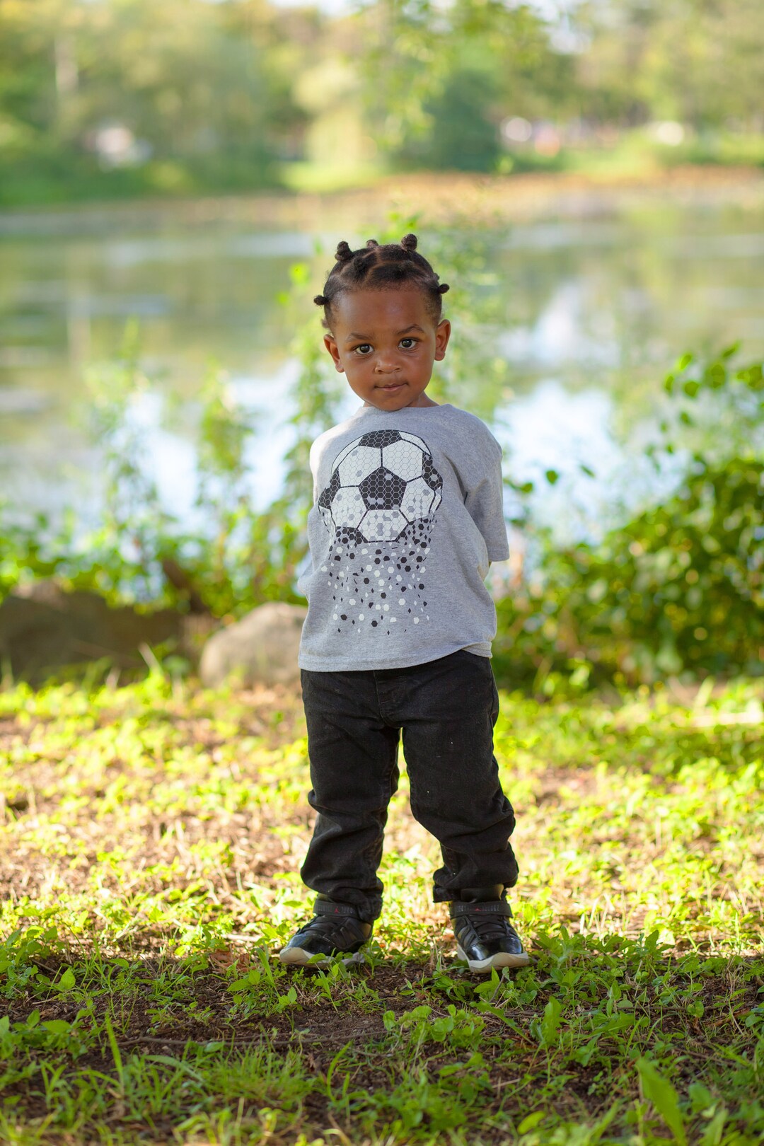 KIDS SOCCER T-SHIRT - Toddler Round Neck Soccer Tshirt, Kid Boy ...