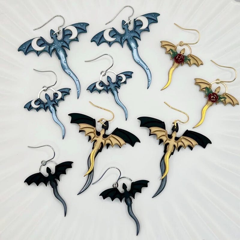 Fourth Wing Clay Dragon - Etsy