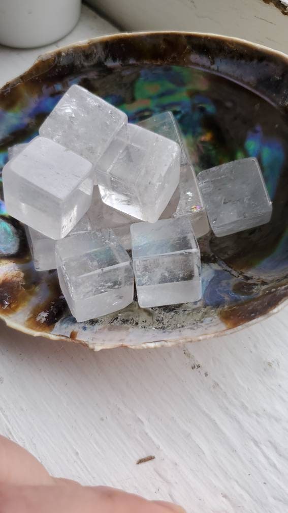 Clear Quartz Crystal Cubes Crystal Grid Stones Polished | Etsy