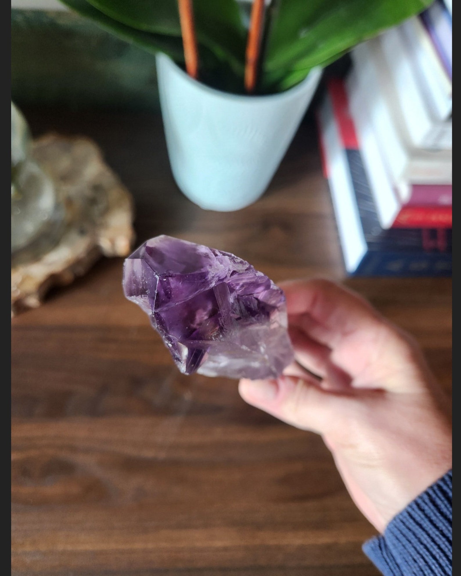Raw Amethyst Root Crysta Point, Amethyst Wand, Home Decor - Etsy
