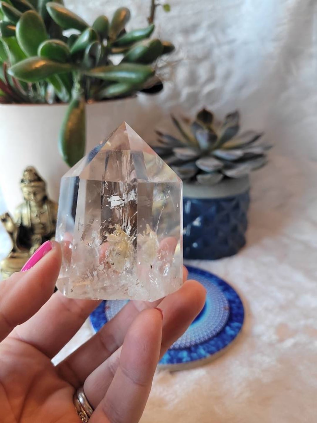 Clear Quartz Tower | Master Healer Crystal Point | Energy Amplifier ...