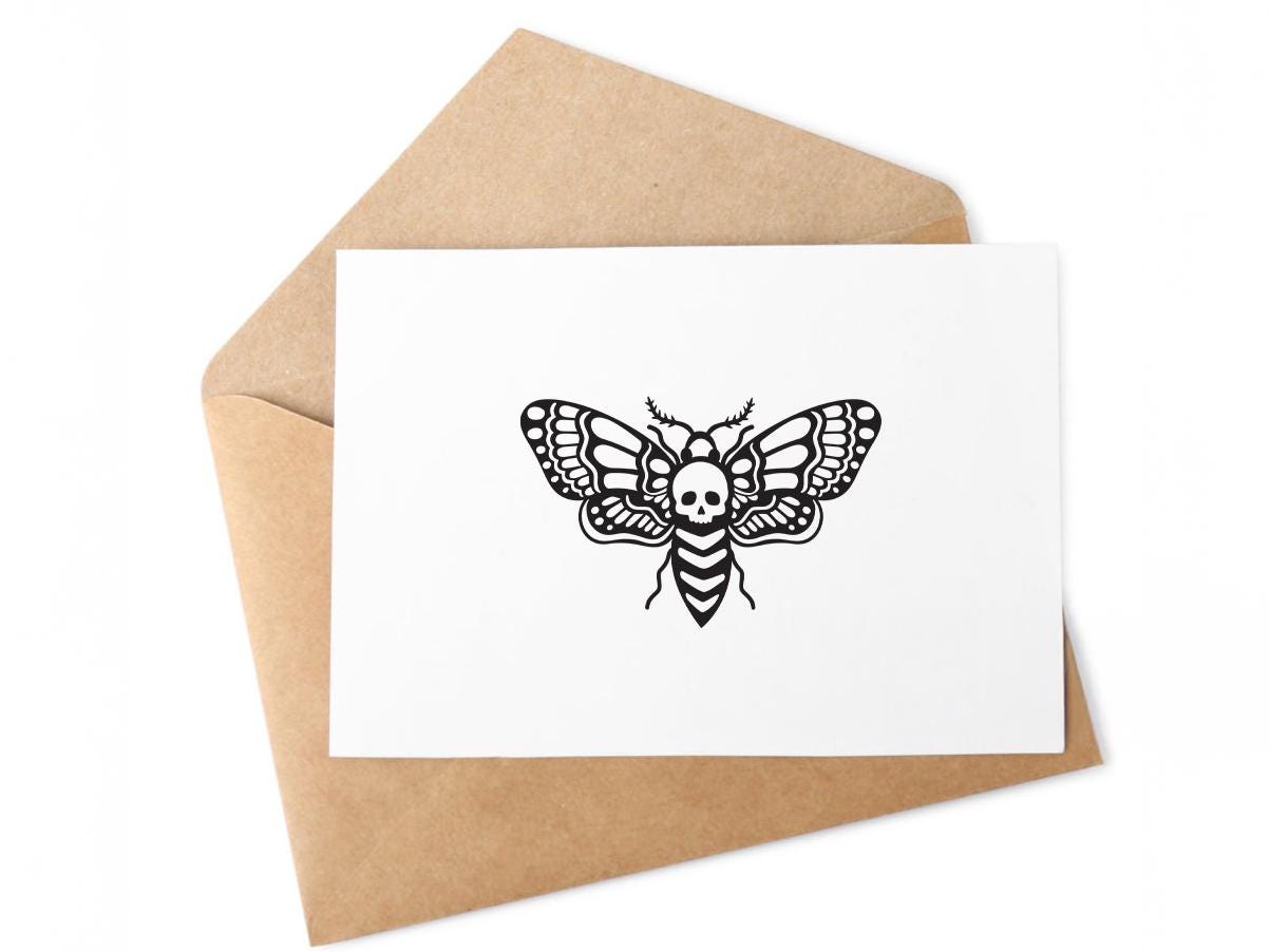 SVG PNG JPEG Ai Death Moths Clipart L Black Vector Art L Tattoo ...
