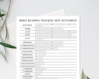 Bible Reading Tracker-old Testament Digital Download - Etsy