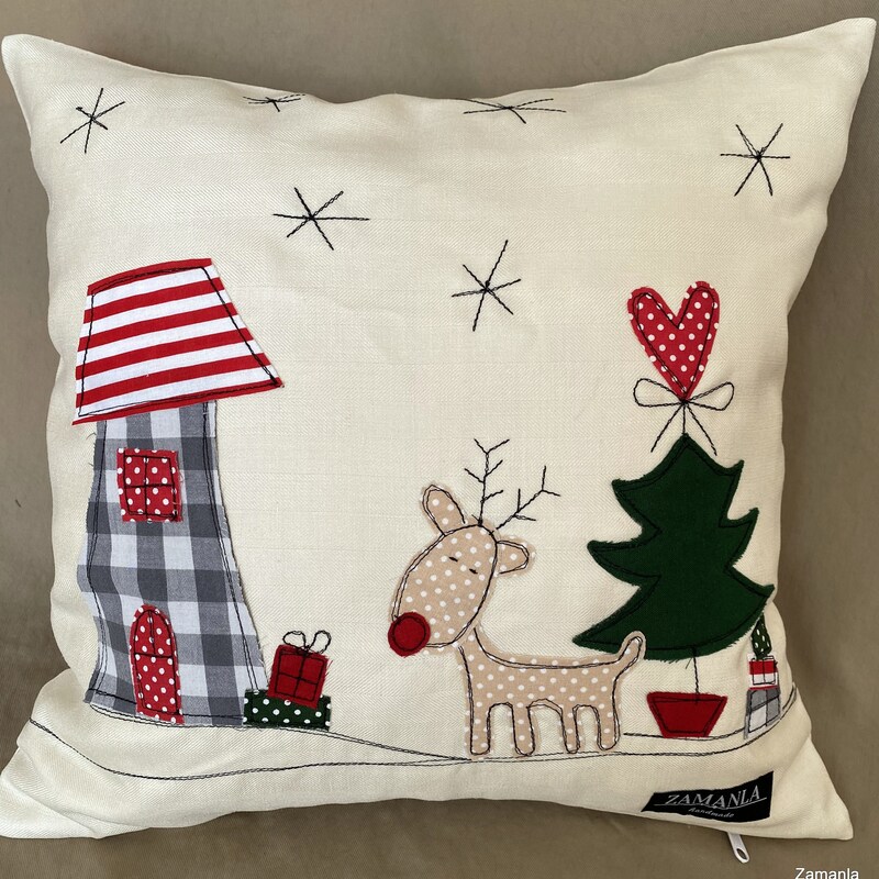 Applique Pillow - Etsy