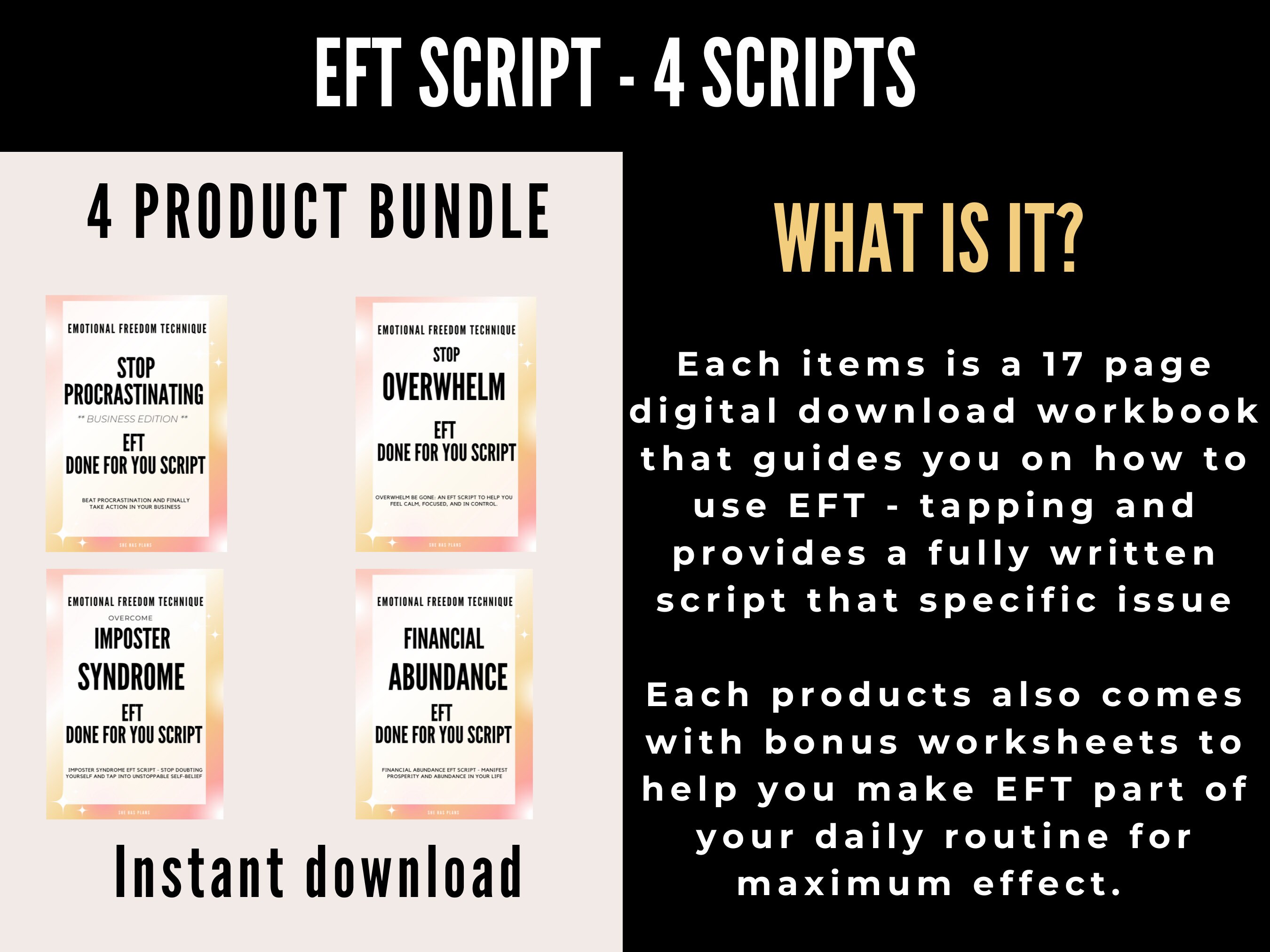 EFT Script for Imposter Syndrome Procrastination Overwhelm & Financial ...