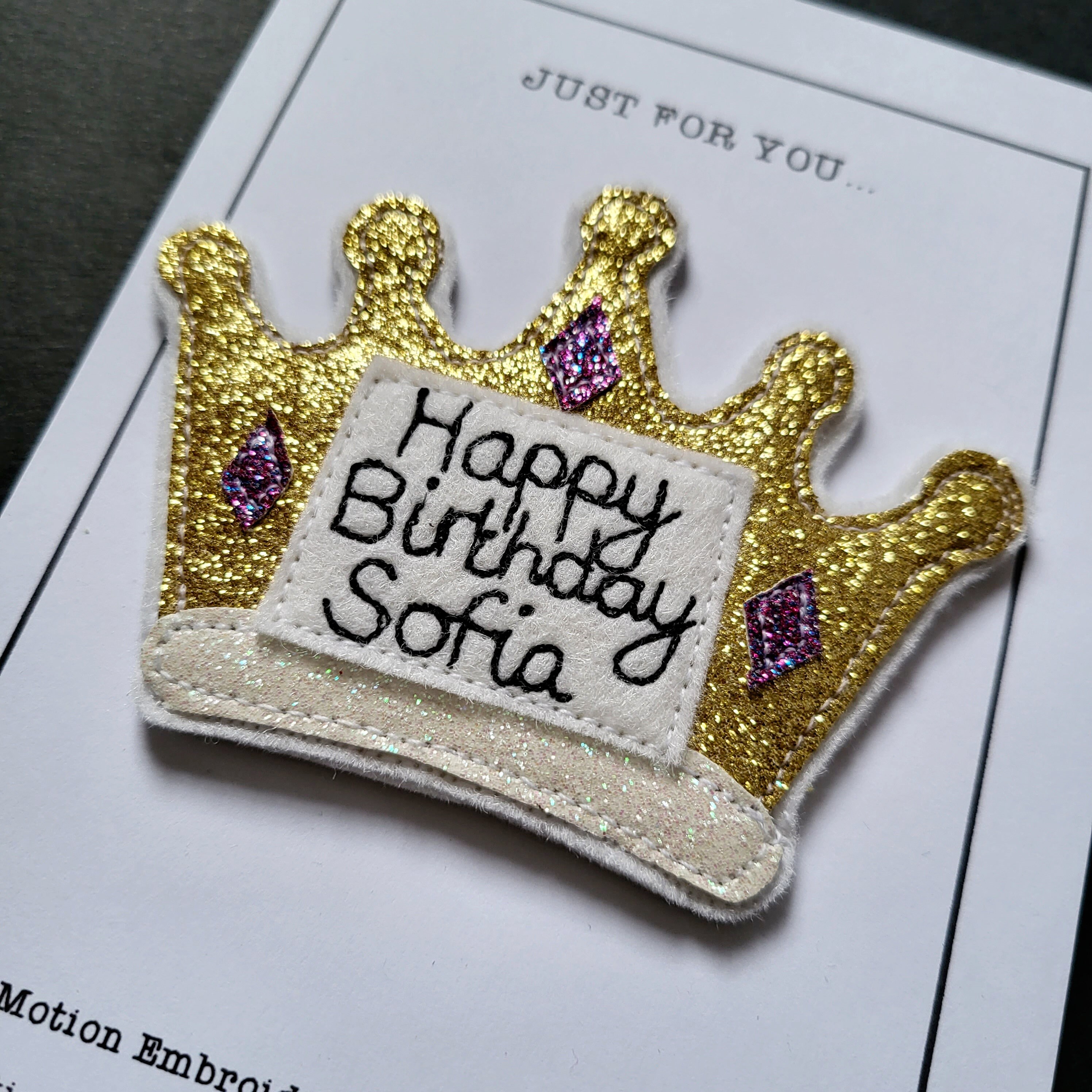Sparkly Birthday Badge, Magnetic Badge, Personalised Birthday Badge ...