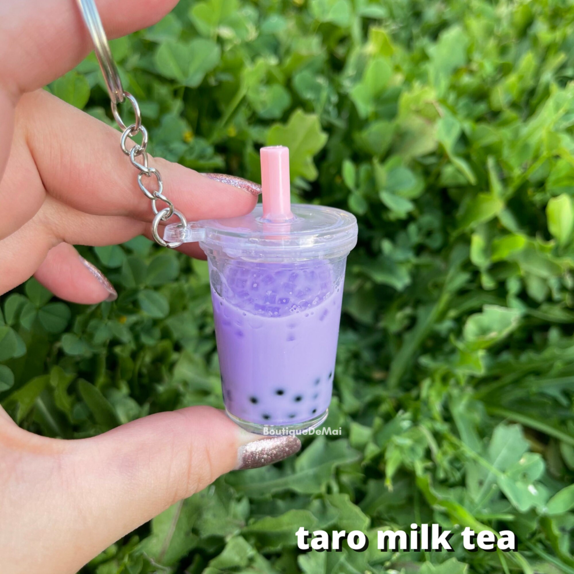 Custom Boba Milk Tea Liquid Drink w/ Ice Keychain Matcha | Etsy