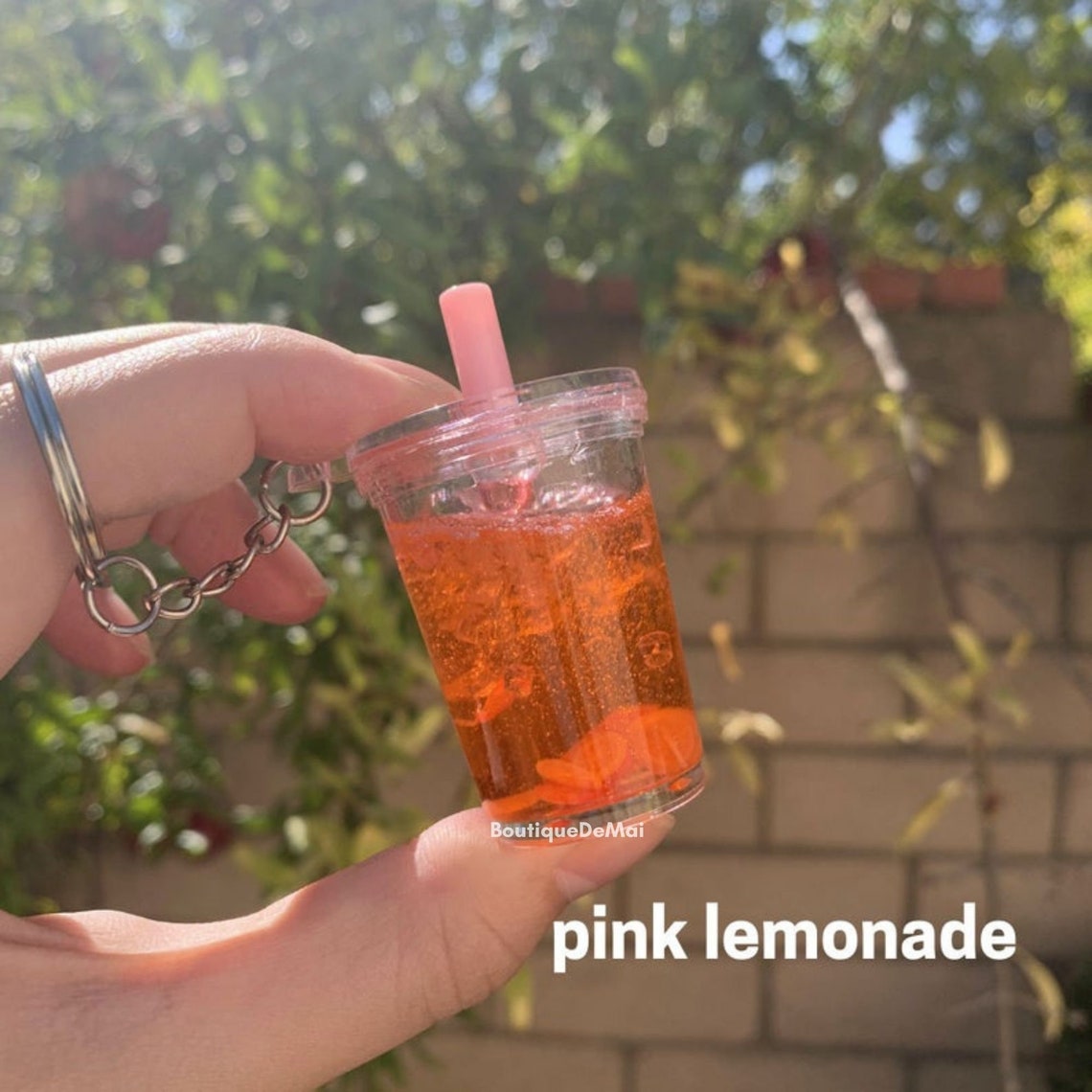 Custom Fruity Liquid Drink Keychain Agua Fresca Keychain - Etsy