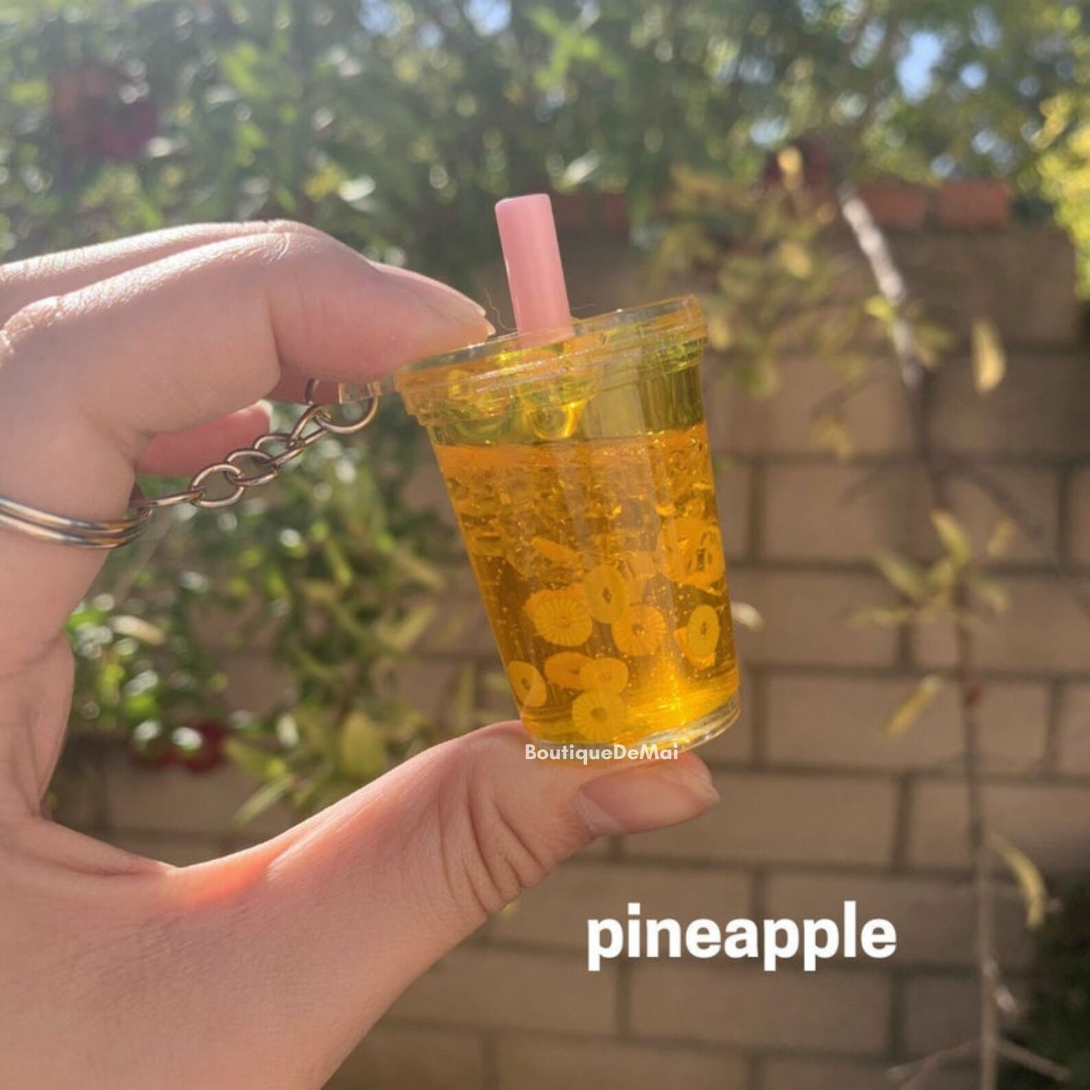 Custom Fruity Liquid Drink Keychain Agua Fresca Keychain - Etsy