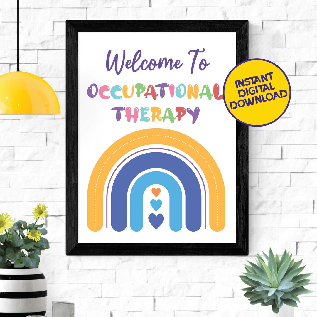 Printable Occupational Therapy Poster. Occupational Therapist - Etsy