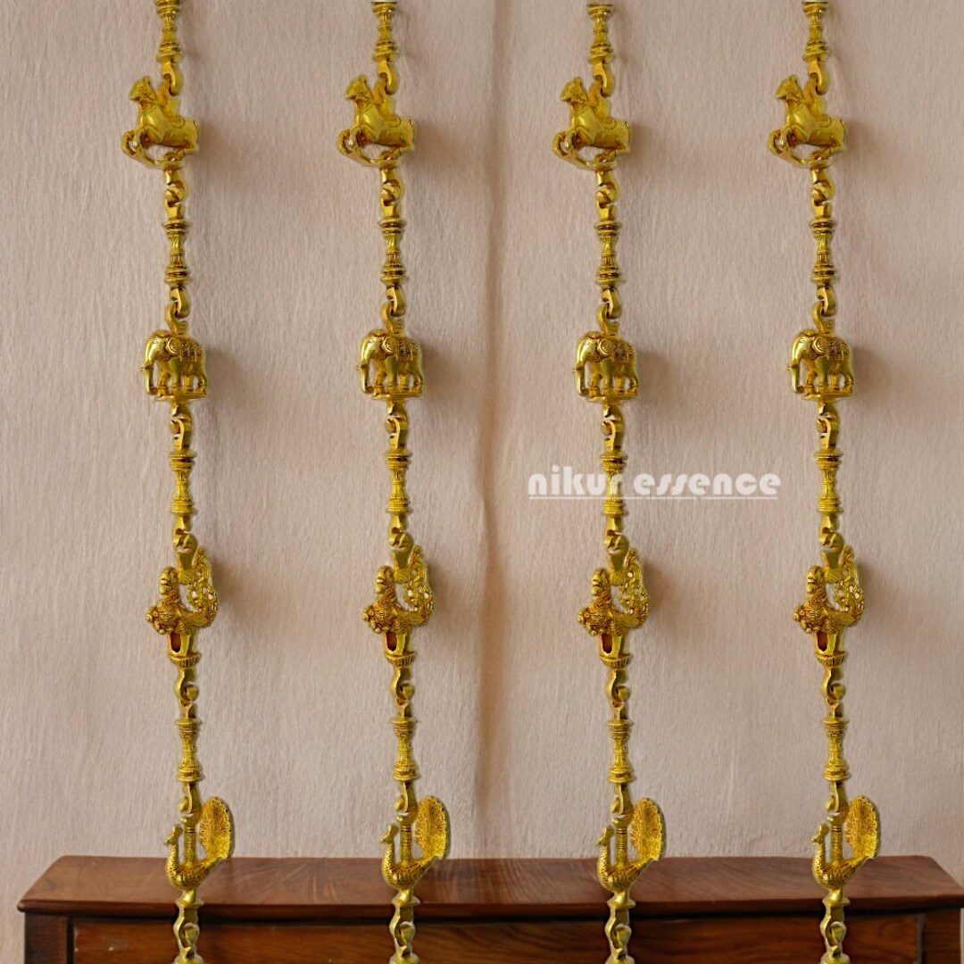 4,5,6,7,8,9,10 Feet Pure Brassset OF 4 Swing Chains, Pure Brass Swing ...