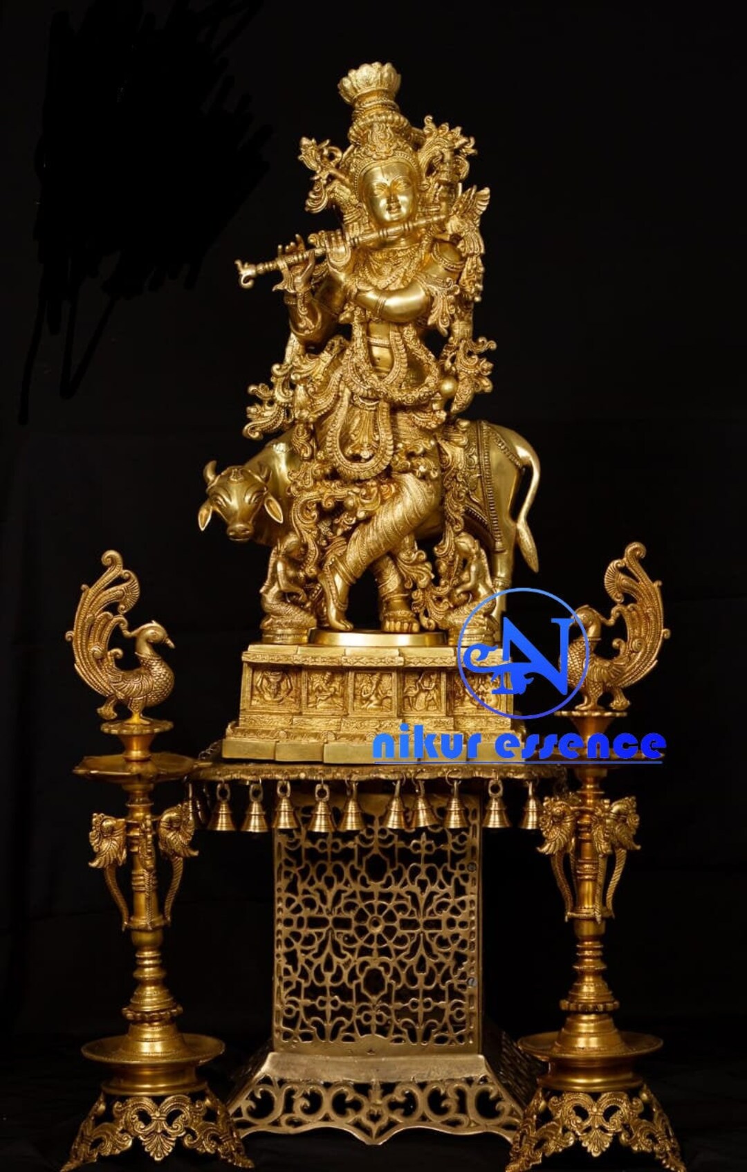 29 Krishna Brass Statue,krishna Brass Large Idol,brass Big Lord Krishna ...