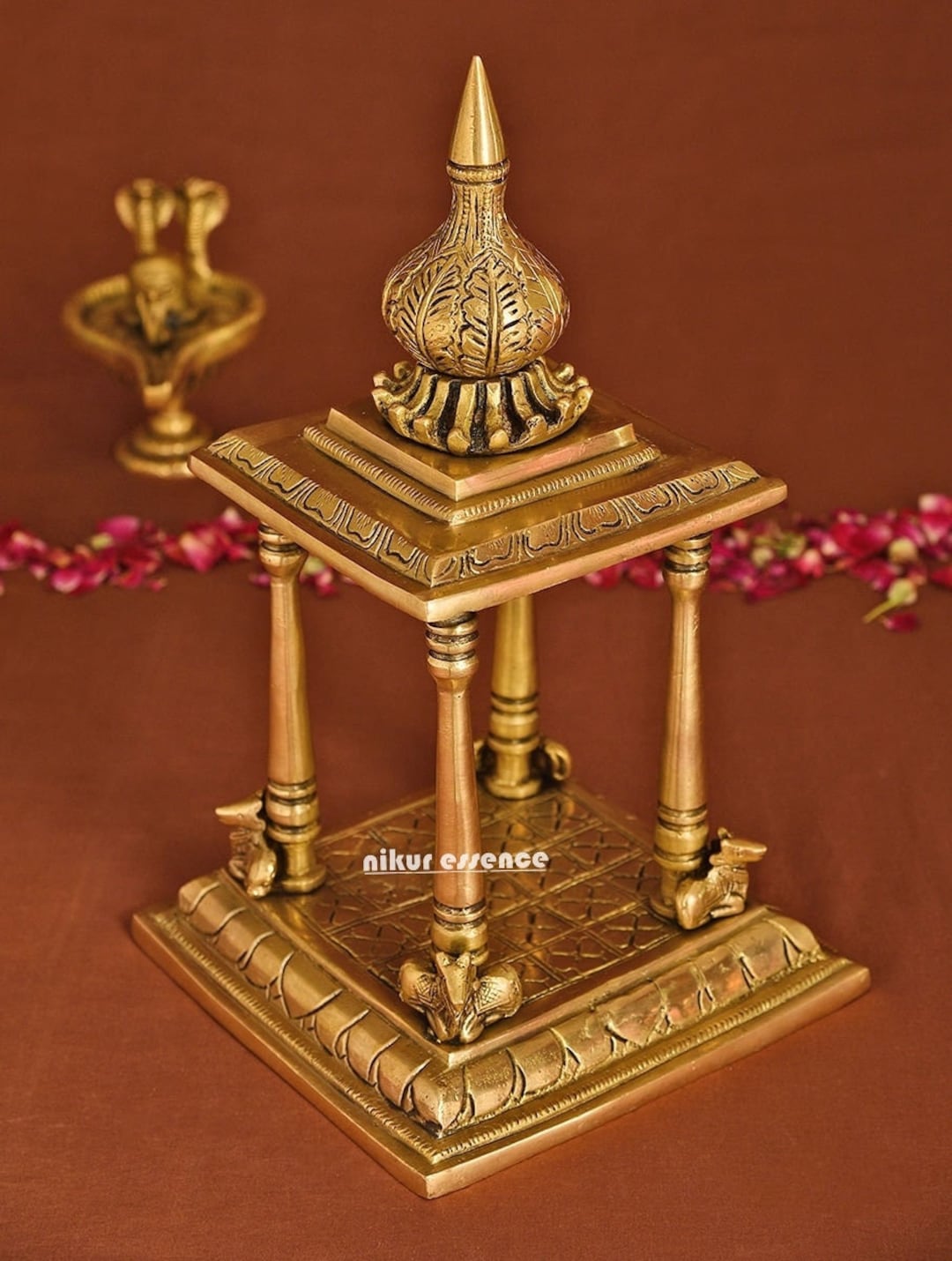 14/ 35 Cm Brass Temple Brass Decor Brass Temple - Etsy