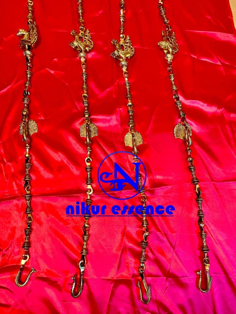 45678910 Feet Pure Brassset OF 4 Swing Chains Pure - Etsy